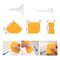 China 17 Pieces Caulking Tool Kit Set include Silicone Sealant Finishing Tool Grout Scraper Caulk Nozzle for sale