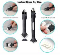 China 13pcs Rubber Sealant Nozzle Plus Scrapers sealant scrapers silicone sealant caulking tools kit for sale