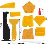 China Popular 17 Pieces Caulking Tool Kit Silicone Sealant Finishing Tool Grout Scraper Caulk Remover and Caulk Nozzle for sale