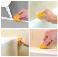 China Popular 17 Pieces Caulking Tool Kit Silicone Sealant Finishing Tool Grout Scraper Caulk Remover and Caulk Nozzle for sale