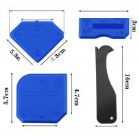 China 4 Pieces Sealant Tool Caulking Tool Kit for Bathroom Kitchen and Frames Sealant Seals caulking scrapers for sale