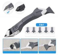 China 3 in 1 Caulk Remover Tools with Stainless Steelhead Silicone Sealant Finishing Tool Grout Scraper 13pcs Caulking Tool Kit for sale