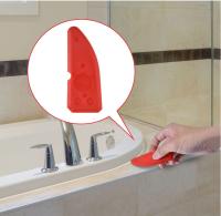 China 12pcs red Rubber Sealant Nozzle Plus Scrapers sealant scrapers silicone sealant caulking tools kit for sale