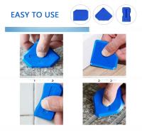China 12 Pcs Caulking Finishing Tool Kit, 3 in 1 Caulking Tools (stainless steelhead) Silicone Sealant Caulk Grout Remover Scraper and for sale