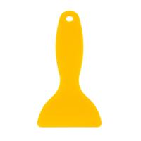 China Wall paste scraper car film scraper car paste glass film gift yellow plastic small scraper for sale