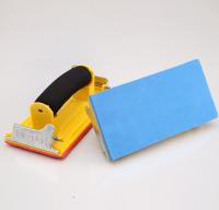 China Sponge Handle Sandpaper Holder Manual Hand Sanding Detail Sanders Soft Grip Handle Sander Tool for sale
