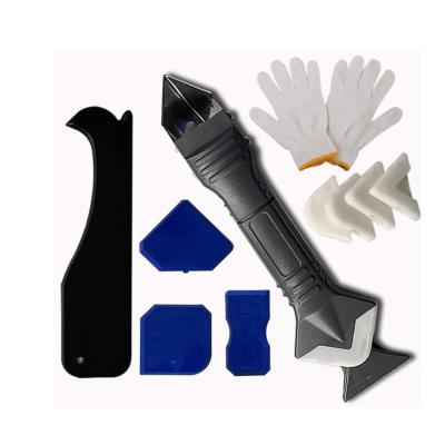China Caulking Tool Kit, Silicon Troweling Smoothly Pad With Old Caulking Stainless Steel Scrapper, Sealant scrapers for sale
