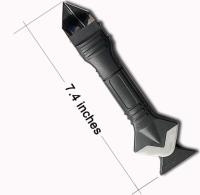 China Caulking Tool Kit, Silicon Troweling Smoothly Pad With Old Caulking Stainless Steel Scrapper, Sealant scrapers for sale