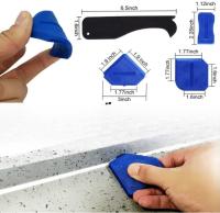 China Caulking Tool Kit, Silicon Troweling Smoothly Pad With Old Caulking Stainless Steel Scrapper, Sealant scrapers for sale