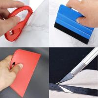 China Squeegee snitty Vinyl wrap tool kit Cutter and Craft Knife with Replacement Wallpaper stick and peel Smoothing Tool Kit for sale