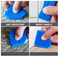 China 6 in 1 Silicone Caulking Tools 14Pcs Reusable Caulk Nozzle Applicator Finisher Kit Sealant Finishing Tool Grout Scraper for sale