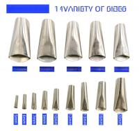 China 19 PCS Caulk Nozzle Applicator Perfect Caulking Finisher Nozzle Reusable Stainless Steel Sealant Finishing Tool for sale