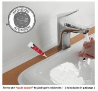 China 2 Pack Tape Caulk Strip, PVC Self Adhesive Caulking Sealing Tape for Kitchen Sink Toilet Bathroom Shower and Bathtub for sale