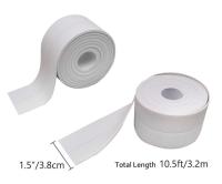 China 2 Roll Kitchen Tape Caulk 10.5 ft+2 Caulking Tool, Waterproof Sealing Bathtub Tape Flexible Self Adhesive Caulk Strip for sale