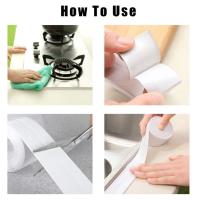 China Caulking Sealing Tape with Seal Tool, for Kitchen Sink, Toilet, Bathtub, Wall Edge, Waterproof Tape Caulk, 38mm x 3.2m, White for sale