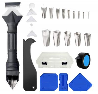 China 6 in 1 Silicone Caulking Tools, Caulking Tool Set Stainless Steel Sealant Caulk Nozzle Kit, Applicator Finisher Kit for sale
