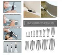 China 6 in 1 Silicone Caulking Tools, Caulking Tool Set Stainless Steel Sealant Caulk Nozzle Kit, Applicator Finisher Kit for sale