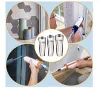 China 6 in 1 Silicone Caulking Tools, Caulking Tool Set Stainless Steel Sealant Caulk Nozzle Kit, Applicator Finisher Kit for sale