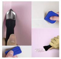 China Caulking Tools(stainless steelhead),Caulking Nozzle Applicator,Silicone Sealant Finishing Tool Grout Scraper for Tile for sale