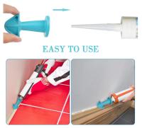 China K-018 Caulking Finishing Tool 24 PCS Caulk Nozzle Applicator Stainless Steel Sealant Caulking Finisher Kit for sale