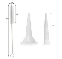 China K-013 24pcs Caulking Finisher Kit Caulk Nozzle Applicator Reusable Stainless Steel Caulking Nozzle Sealant Finishing Nozzle for sale