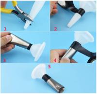 China K-013 24pcs Caulking Finisher Kit Caulk Nozzle Applicator Reusable Stainless Steel Caulking Nozzle Sealant Finishing Nozzle for sale