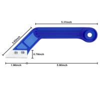 China 2 Pieces Tile Grout Saw Angled Grout Saw with 4 Pieces Extra Blades Replacement for Tile Cleaning for sale