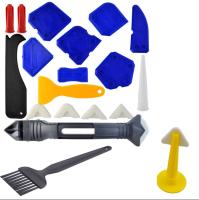 China 20pcs sealant caulking tool set sealant scrapers nozzles sealant caulking tools for sale