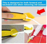 China Silicone Sealant Remover Caulking Tool Kit with Plastic Scraper/Caulk Remover/Nozzle Perfect for Bathroom for sale