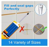 China 3 in 1 Silicone Caulking Tool 14Pcs Caulking Nozzle Applicator Finisher Tool Kit Sealant Finishing Tool Caulk Scraper for sale