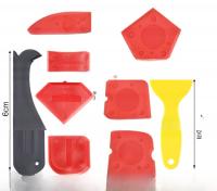 China 12 Pieces Caulking Tool Kit Silicone Sealant Finishing Tool Grout Scraper Caulk Remover and Caulk Nozzle for sale