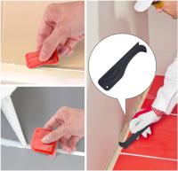 China 12 Pieces Caulking Tool Kit Silicone Sealant Finishing Tool Grout Scraper Caulk Remover and Caulk Nozzle for sale