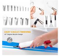 China 32 Pcs 3 in 1 Silicone Caulking Tool 14Pcs Caulking Nozzle Applicator Finisher Tool Kit Sealant Finishing Tool Caulk Scraper for sale