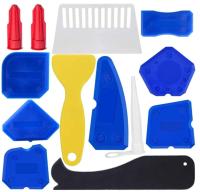 China 13 Pieces Caulking Tool Silicone Sealant Finishing Tools Grout Scraper  Remover and Nozzle for sale
