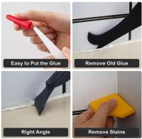 China 15 PCS Silicone Caulking Tool Kits Sealant Finishing Tool Grout Scraper Caulk Nozzle for Kitchen Bathroom Window with Storage Bo for sale