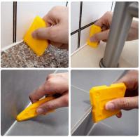 China 15 PCS Silicone Caulking Tool Kits Sealant Finishing Tool Grout Scraper Caulk Nozzle for Kitchen Bathroom Window with Storage Bo for sale