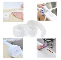 China 2 Rolls Bathroom Sealants Bath Sealant Strip Waterproof Mold Proof Self Adhesive Sealant Strip Bathtub Tape for sale