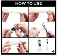 China 19 Pieces Caulking Finisher Kit, 14 Pieces Caulk Nozzle Applicator Stainless Steel Sealant Nozzle, Connecting Tape for sale