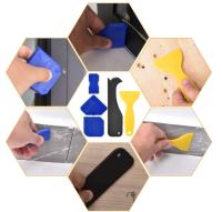 China Caulking Tool Kit Stainless Silicone Sealant Finishing Tool Grout Scraper Caulk Remover and 6.5R 10R 13R Caulk Nozzle Finisher f for sale