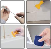 China 30 Pcs Practical Caulking Tool Kit,With 14Pcs Stainless Steel Sealant Caulk Nozzle Kit for sale