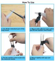 China 30 Pcs Practical Caulking Tool Kit,With 14Pcs Stainless Steel Sealant Caulk Nozzle Kit for sale