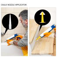 China 18 Pcs Caulking Tool Kit 3 in 1 Silicone Sealant Finishing Tool Grout Scraper Remover Caulk Nozzle Caps for sale