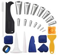 China 30Pcs Practical Silicone Caulking Tool Kit With 14 Pieces Caulking Nozzles for sale