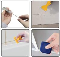 China 30Pcs Practical Silicone Caulking Tool Kit With 14 Pieces Caulking Nozzles for sale