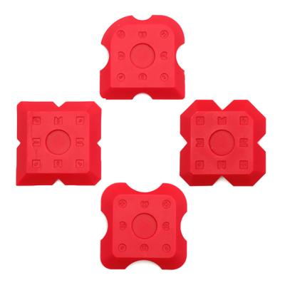 China Durable 4pcs Red Color Silicone Sealant Tool Kit Bathroom Sealant Remover for sale