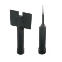 China Black/ white Plastic Sealant Flanged Seam Wing/ Butterfly Nozzle for Aluminium Cartridges for sale