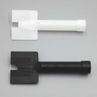 China Black/ white Plastic Sealant Flanged Seam Wing/ Butterfly Nozzle for Aluminium Cartridges for sale