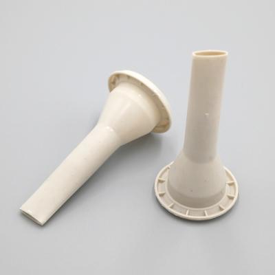 China Gray Large Size Plastic Flat Head Sealant Nozzle for Plastic Cartridges for sale