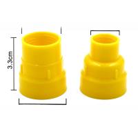 China Yellow Silicone Sealant Tool 3pcs Connection Bases For Caulking Nozzle Applicators for sale