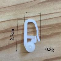 China 8mm standard size 120pcs curtain rolls for inside rails curtain hooks gliders with 6 brakes for sale
